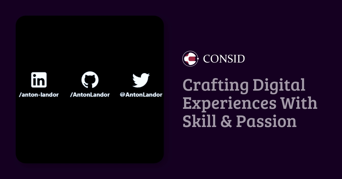 Anton Landor | Web Dev